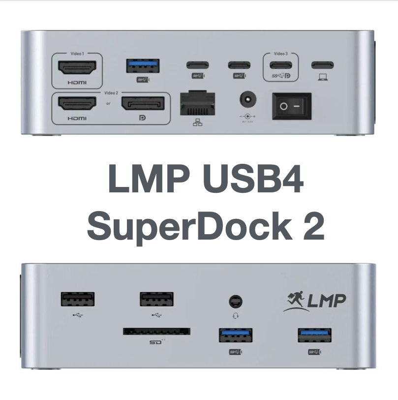 Upptäck LMP USB4 SuperDock 2 – USB 4 Dockningsstation – Macpatric